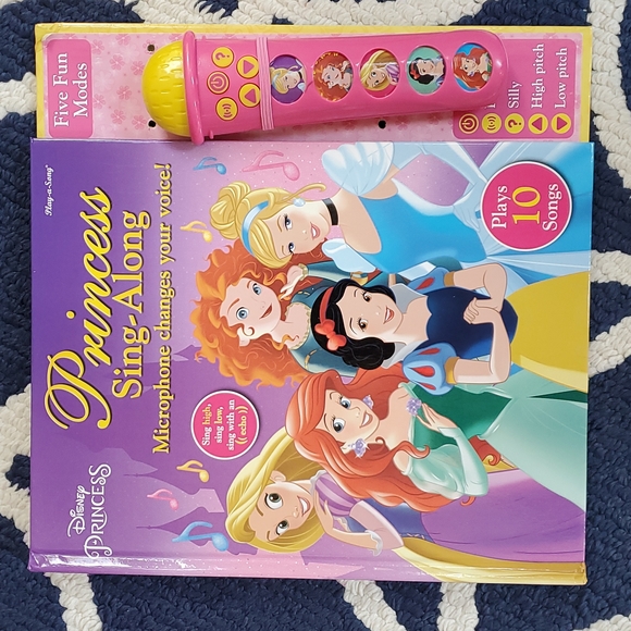 Disney | Toys | Princess Sing Along Book With Microphone | Poshmark